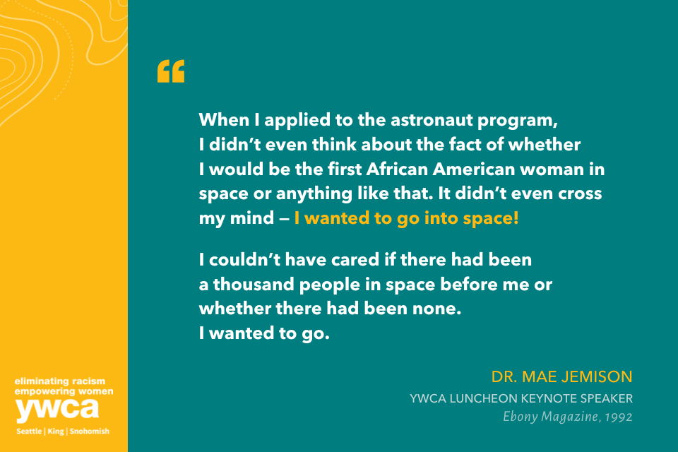 Blazing Trails for the Future with Dr. Mae Jemison | YWCA